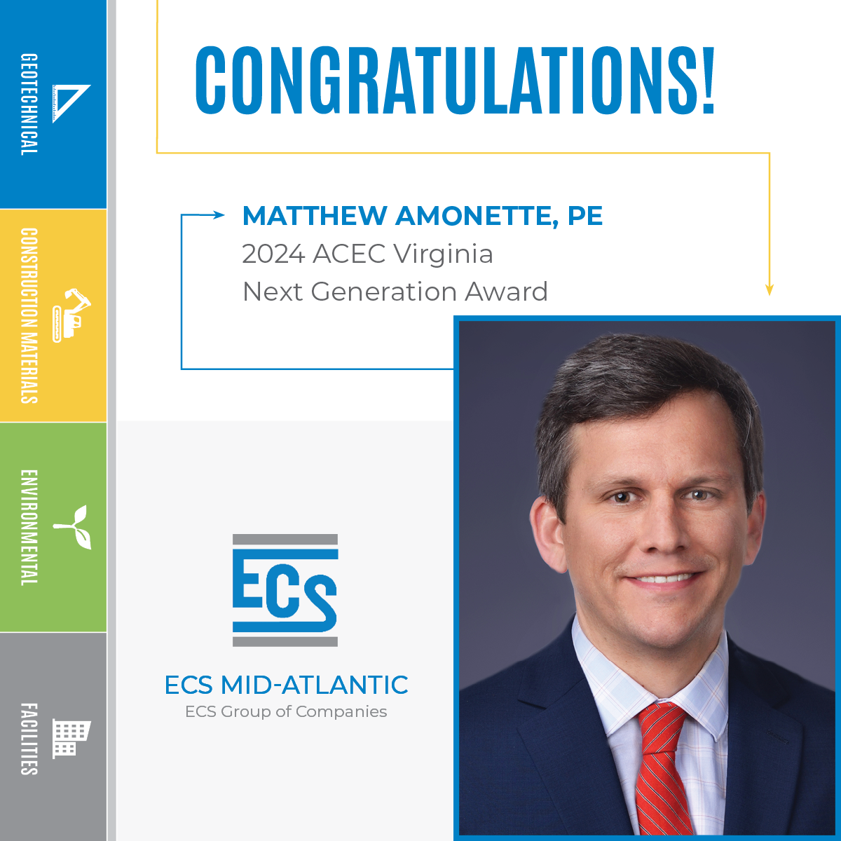 Matt Amonette Wins ACEC Next Gen. Award | ECS